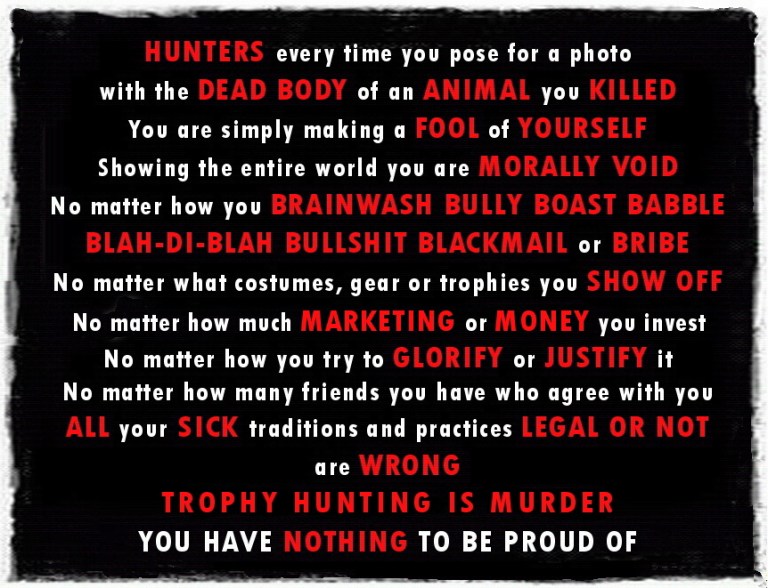 Barbaric Practices of Recreational Hunting | END Trophy Hunting NOW